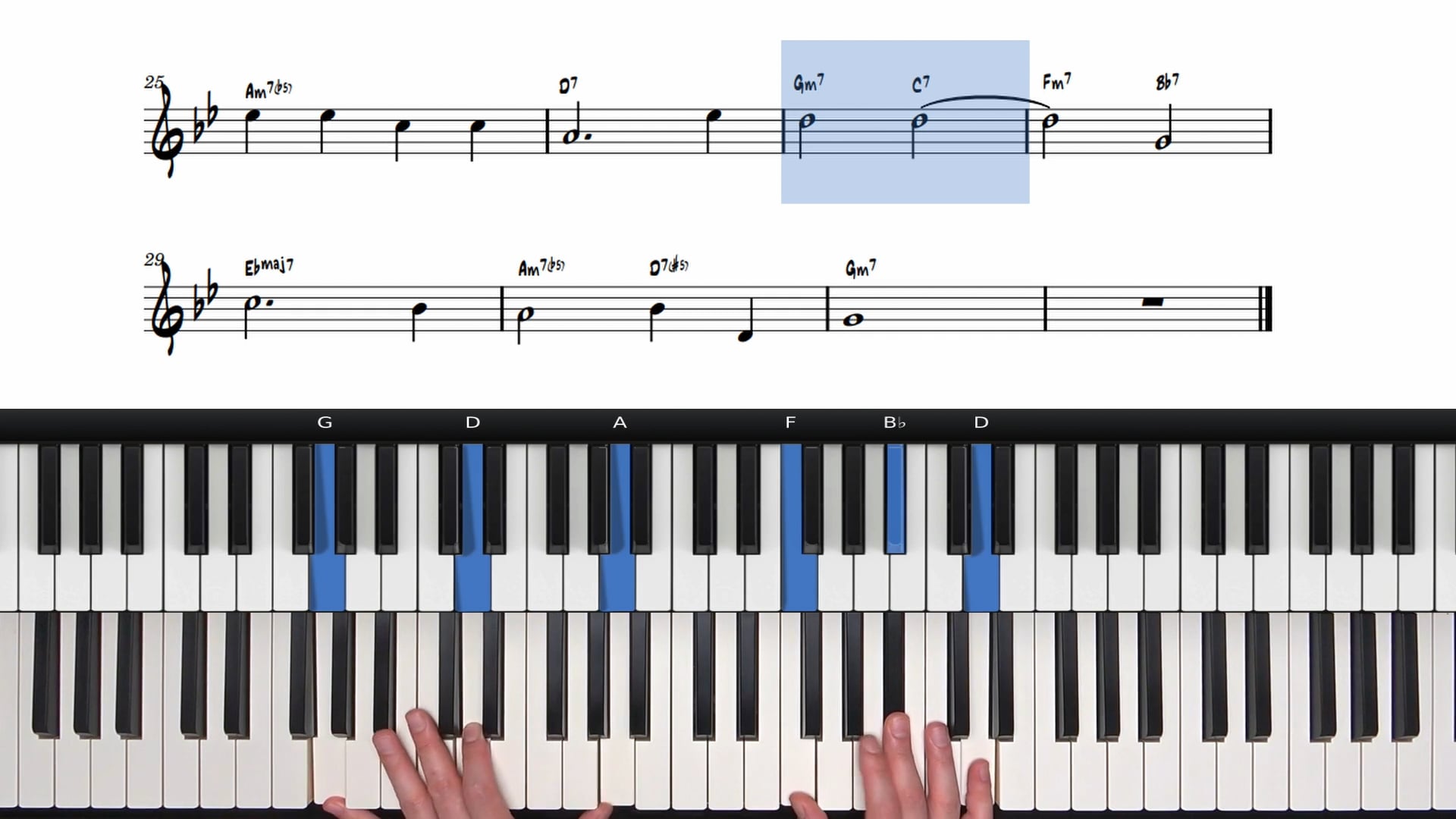 "Autumn Leaves" C Section | Easy Jazz Piano Lessons For Beginners